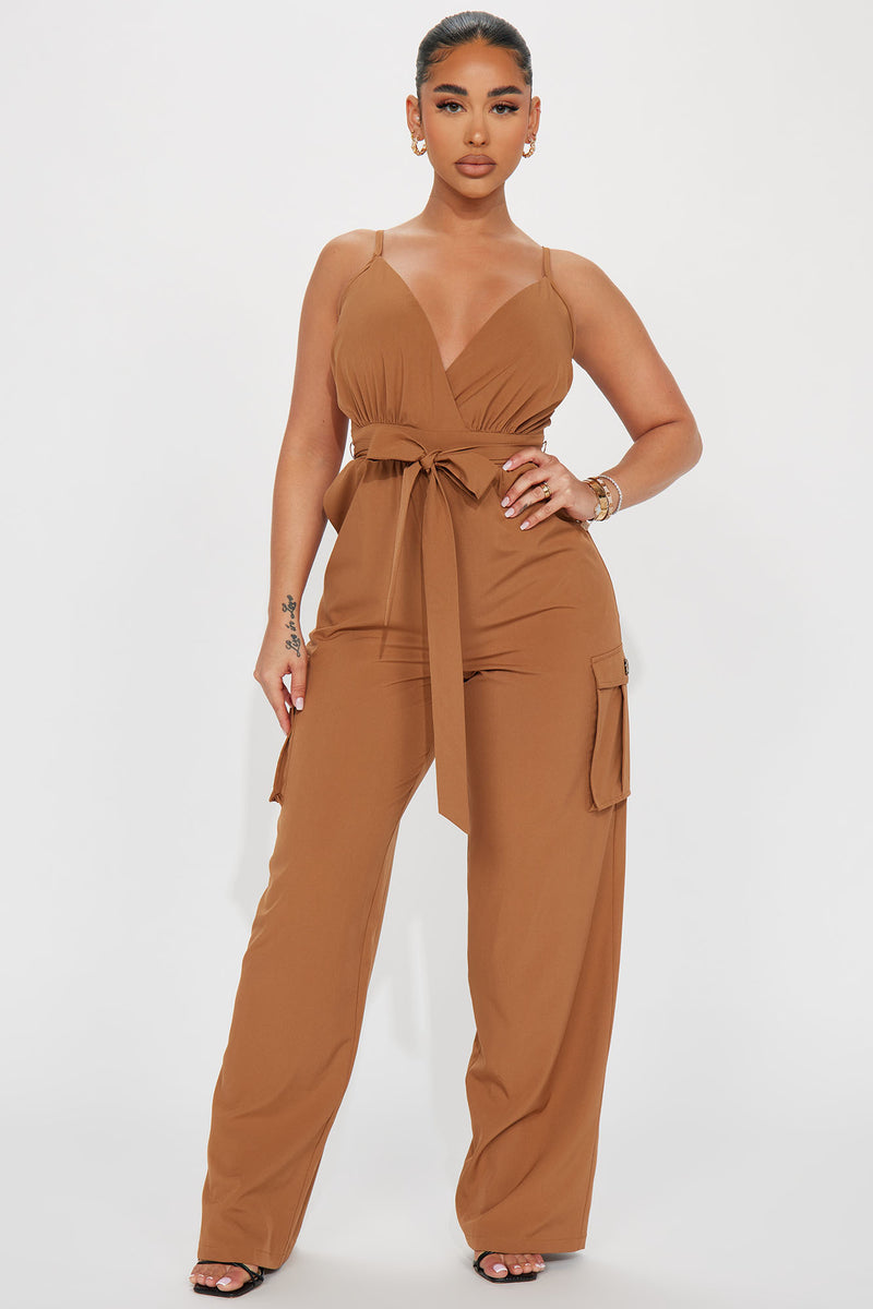 Cami Cargo Jumpsuit - Camel | Fashion Nova, Jumpsuits | Fashion Nova