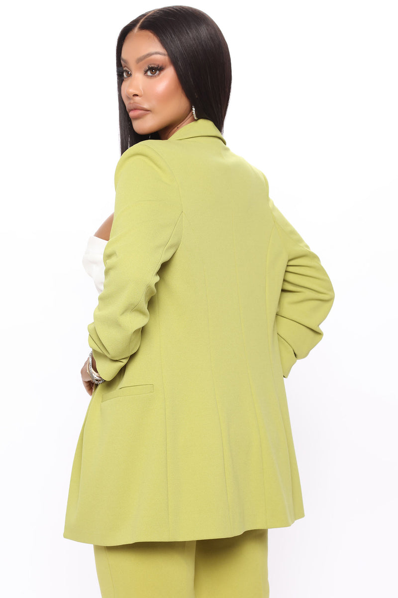 The Celine Blazer - Chartreuse | Fashion Nova, Jackets & Coats ...