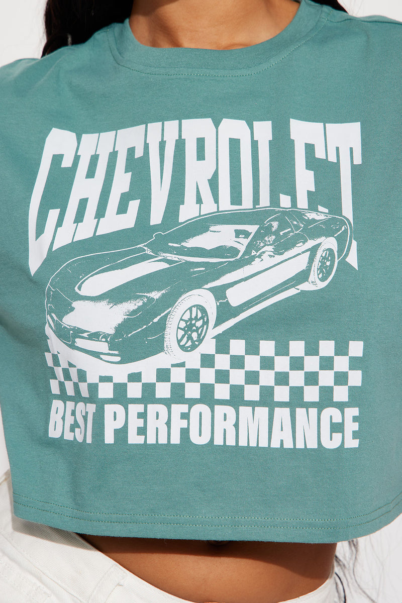 Chevrolet Best Performance Cropped Tee - Green | Fashion Nova, Screens ...