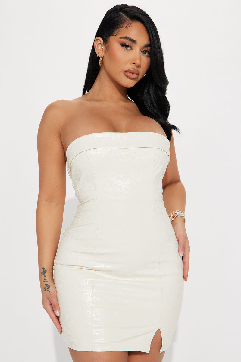 In The Matrix Mini Dress - Ivory | Fashion Nova, Dresses | Fashion Nova