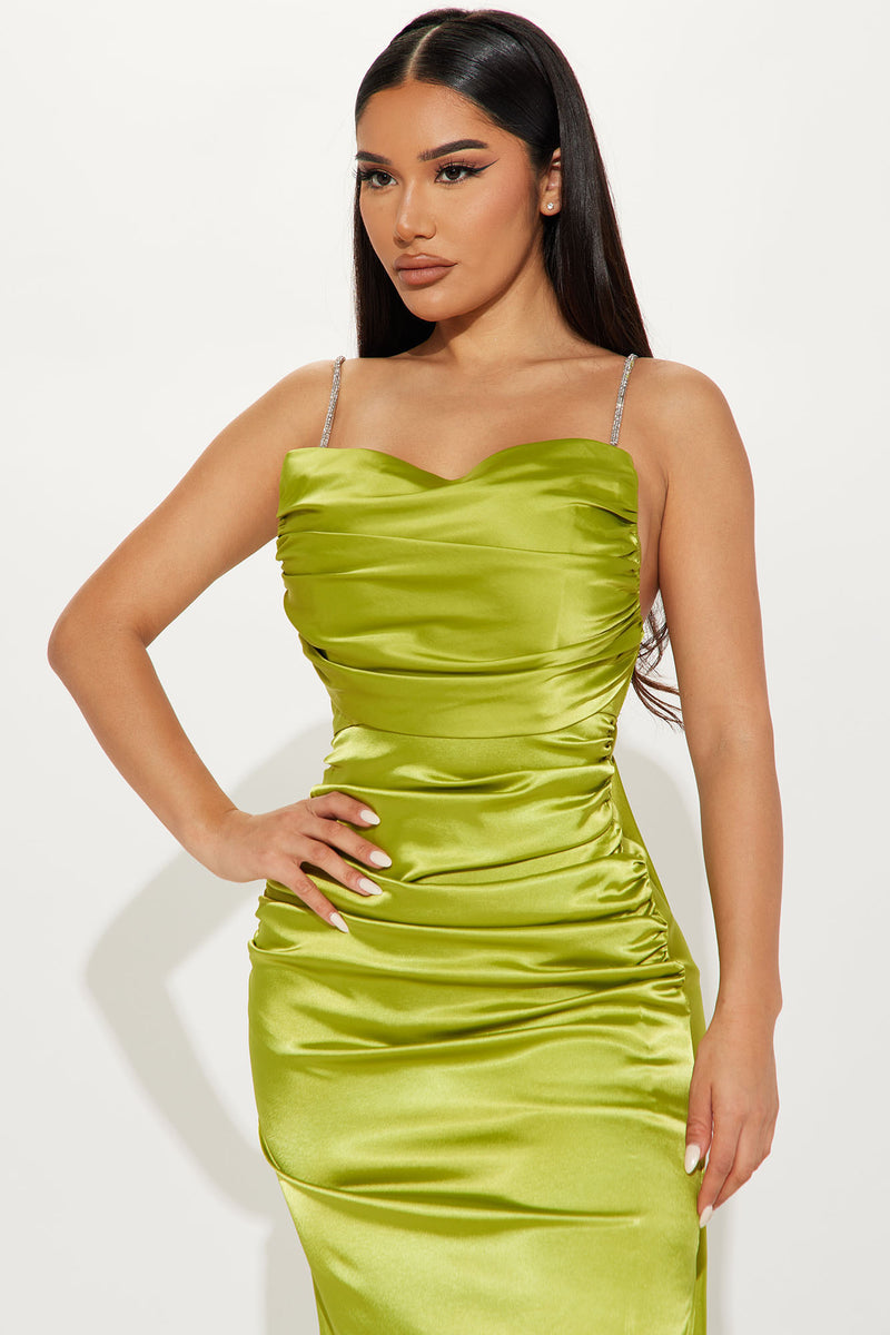 Sylvia Satin Gown - Green | Fashion Nova, Dresses | Fashion Nova
