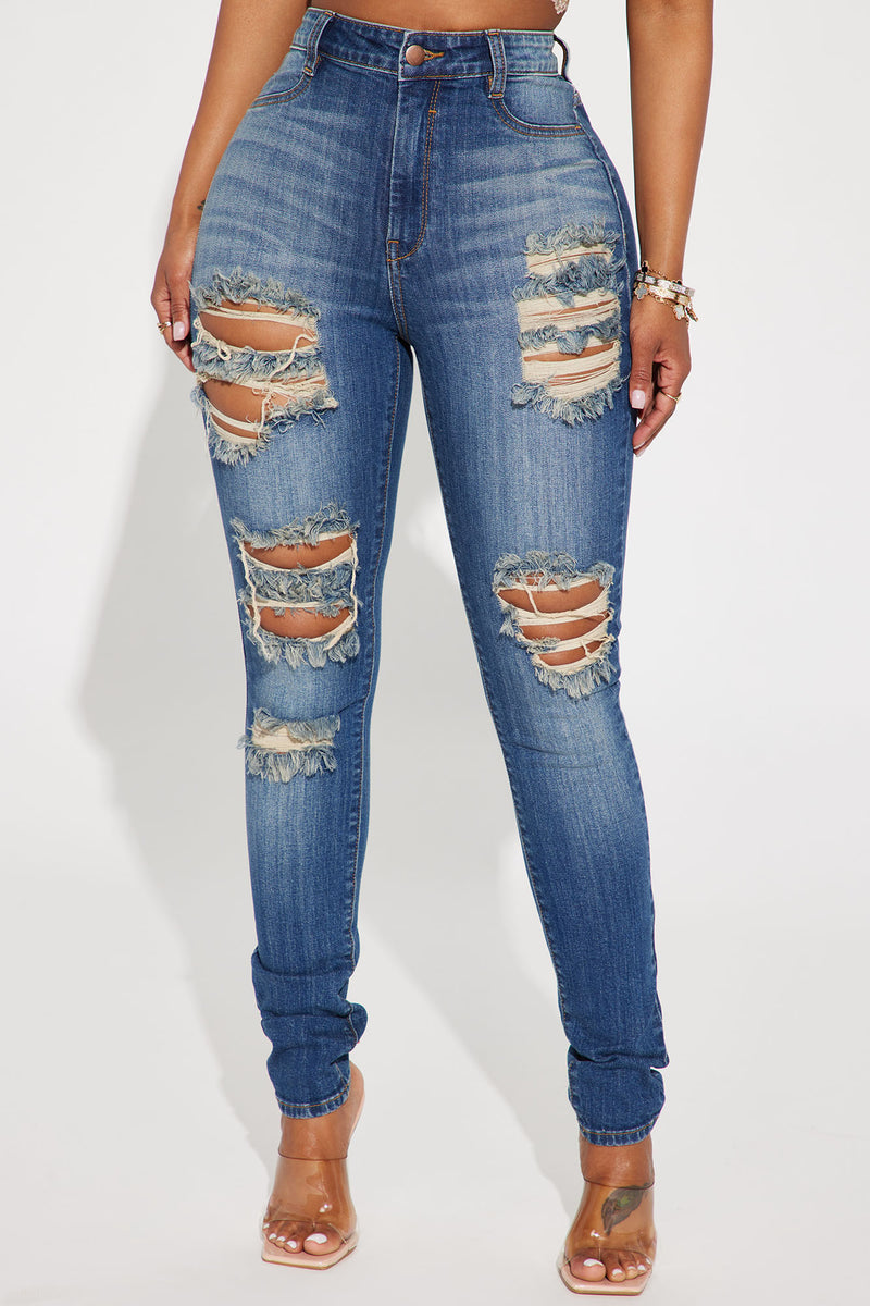Tough It Up Stretch Skinny Jeans - Dark Wash | Fashion Nova, Jeans ...