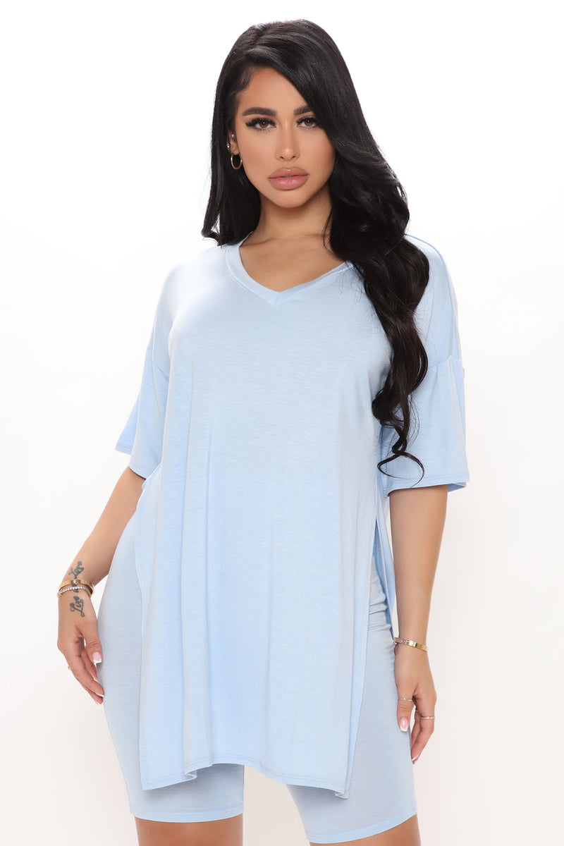Wish You Knew Short Set - Light Blue | Fashion Nova, Matching Sets ...