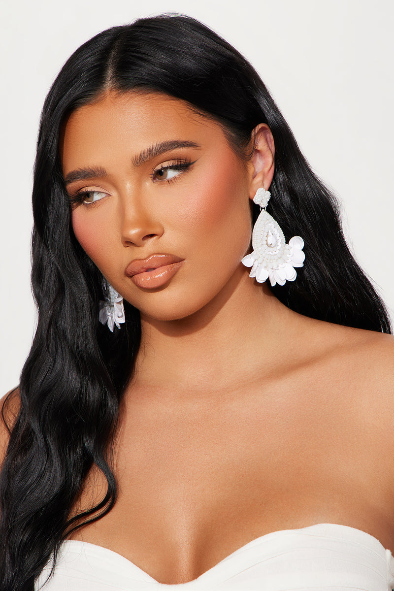 Soak Up The Sun Earrings White Fashion Nova Jewelry Fashion Nova