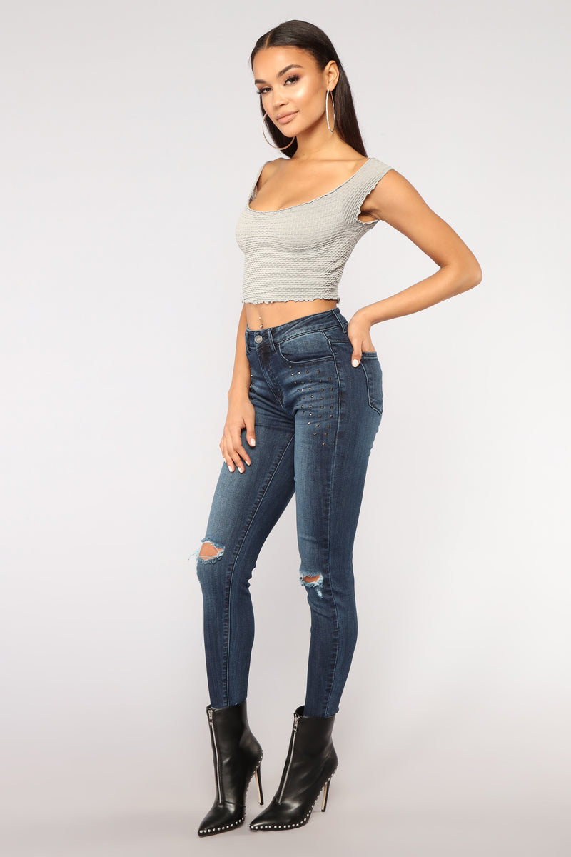 Hey There Stud High Rise Jeans - Dark Denim | Fashion Nova, Jeans ...