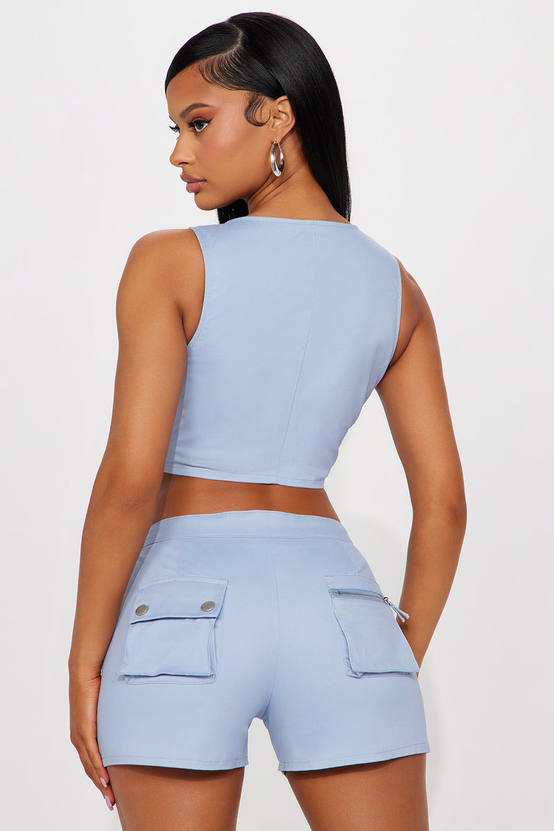 Keep It Real Short Set - Light Blue | Fashion Nova, Matching Sets ...