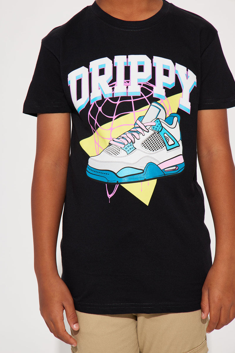Mini Drippy Boys Short Sleeve Tee - Black | Fashion Nova, Kids Tops & T ...
