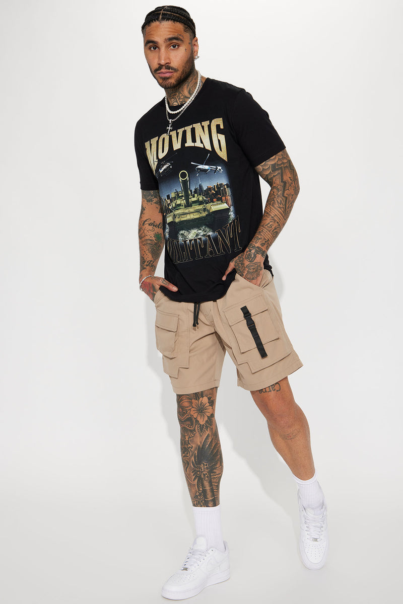 All Cap Utility Nylon Cargo Shorts - Taupe | Fashion Nova, Mens Shorts ...