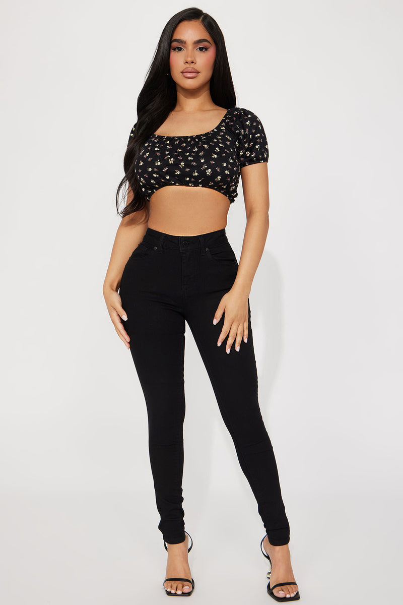 Sweet Summer Crop Top - Black | Fashion Nova, Knit Tops | Fashion Nova