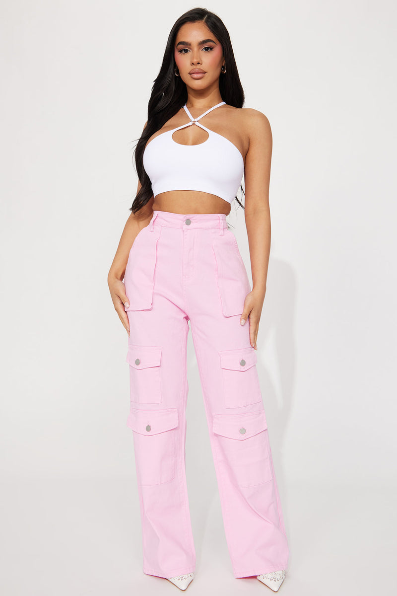 Seek And Destroy Cargo Pant - Pink | Fashion Nova, Pants | Fashion Nova