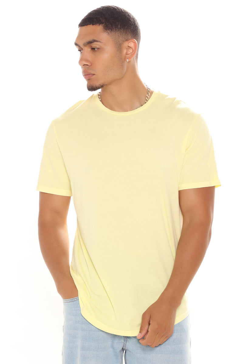 Essential Scallop Tee - Yellow | Fashion Nova, Mens Tees & Tanks ...
