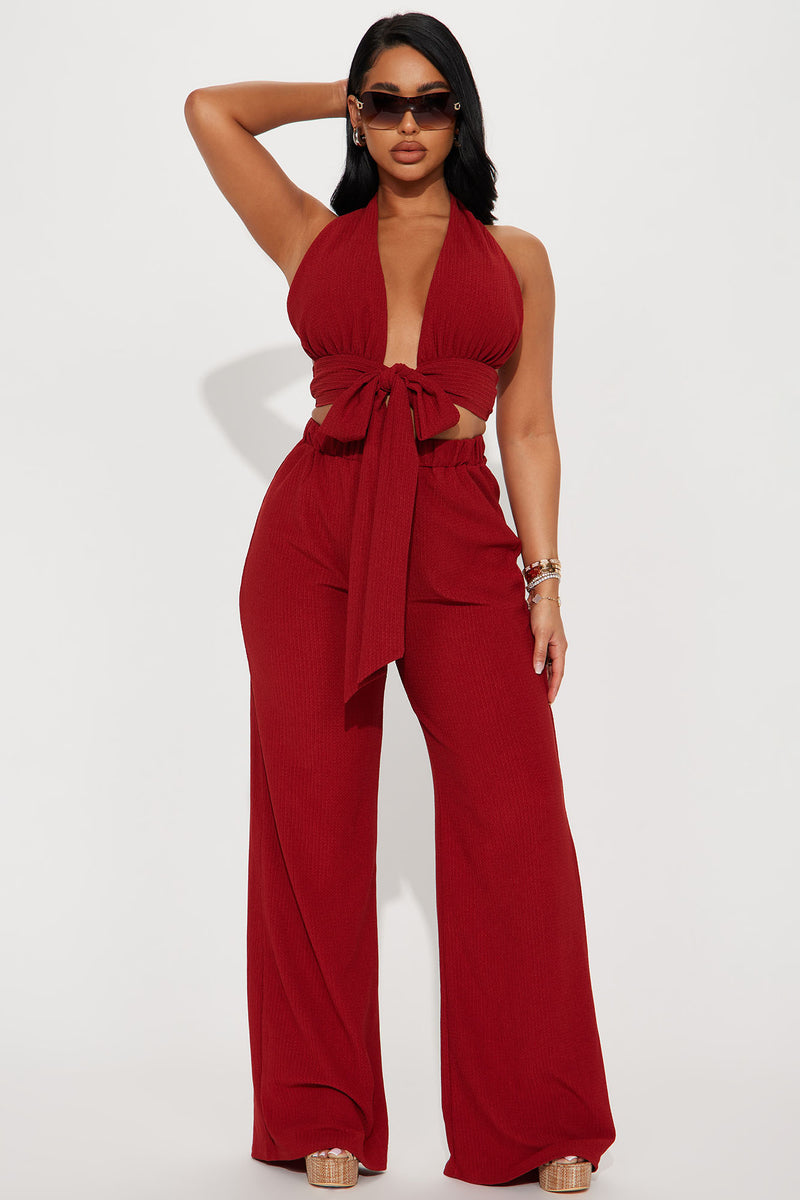 Say Something Pant Set - Rust | Fashion Nova, Matching Sets | Fashion Nova