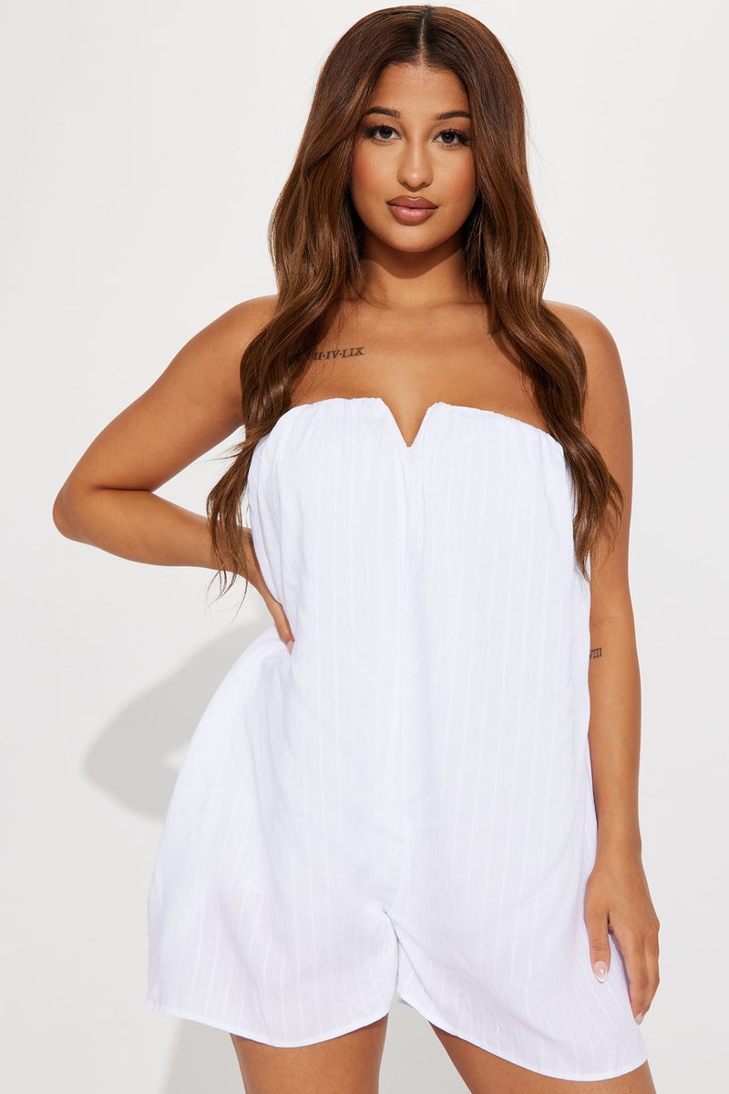 Remeber Me Romper - White | Fashion Nova, Rompers | Fashion Nova