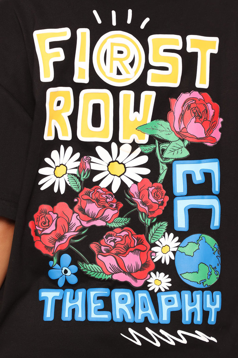 First Row Rose Embroidered T-Shirt - Black | Fashion Nova, Screens Tops ...