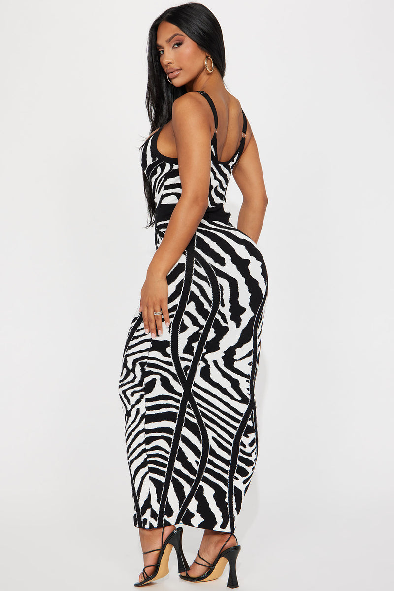 Wild Thing Maxi Dress Black White Fashion Nova Dresses Fashion Nova