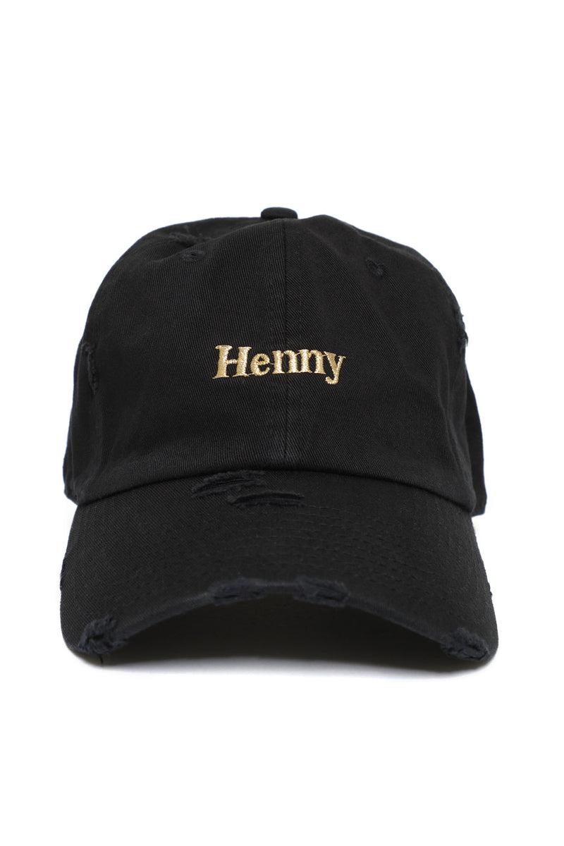 Pour The Henny Distressed Dad Hat - Black/Gold | Fashion Nova, Mens ...