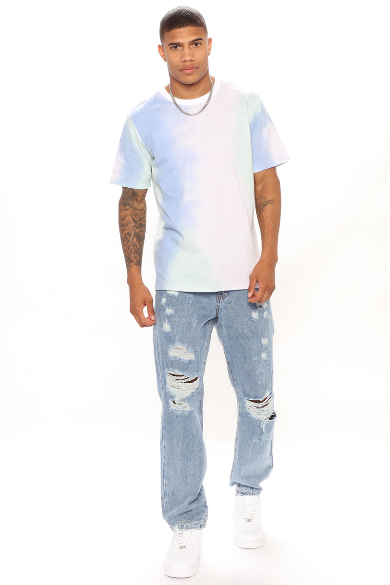 Cool Vision Tie Dye Short Sleeve Tee - Blue | Fashion Nova, Mens Tees ...