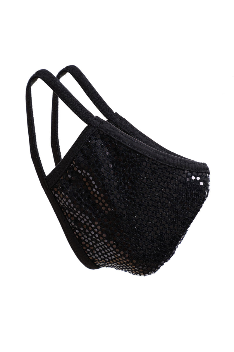 Sequin Face Mask - Black | Fashion Nova, Facemasks | Fashion Nova