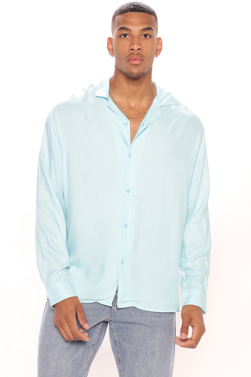 Dawson Button Up Shirt - Light Blue | Fashion Nova, Mens Shirts ...