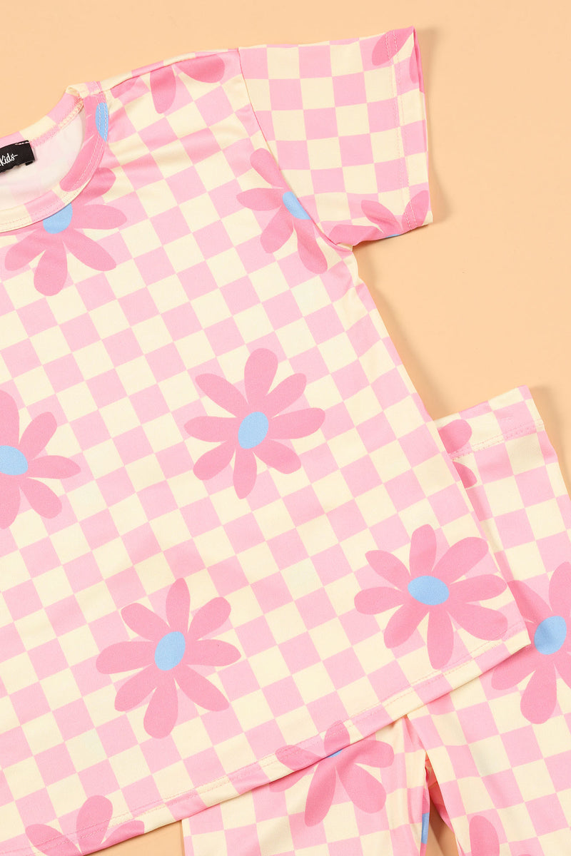 Mini You're Groovy Biker Short Set - Pink | Fashion Nova, Kids Sets ...