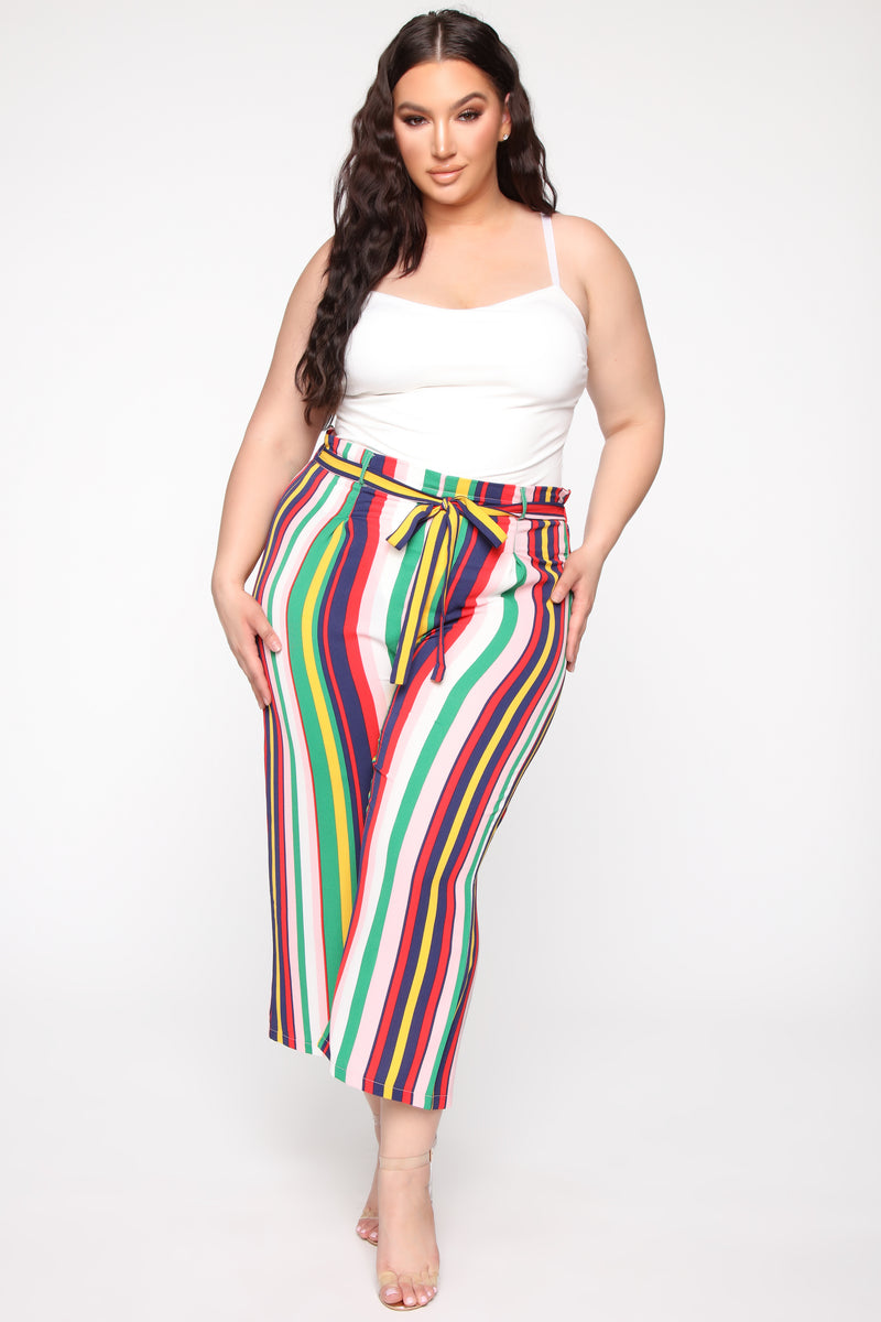 Rae High Waisted Culottes - Red/Combo | Fashion Nova, Pants | Fashion Nova