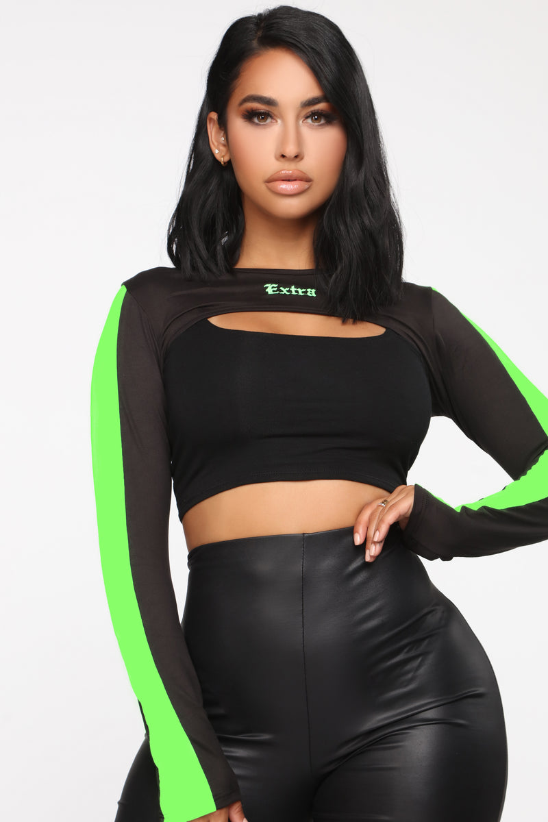 A Little Extra Crop Top - Black | Fashion Nova, Screens Tops and ...