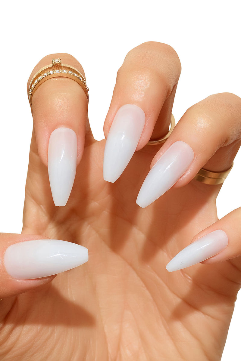 Tres She Long Ballerina Nails - Cream | Fashion Nova, Press Ons ...