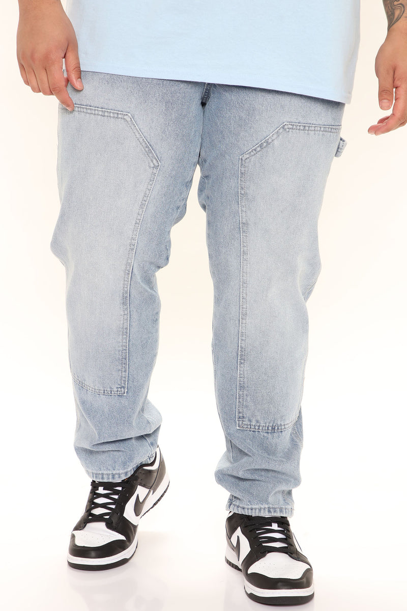 Carpenter Stitched Pants - Light Wash | Fashion Nova, Mens Pants ...