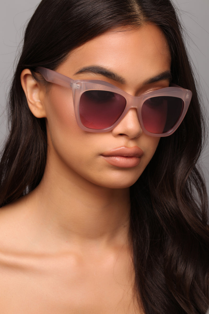 Hollywood Nights Sunglasses Blush Fashion Nova Sunglasses