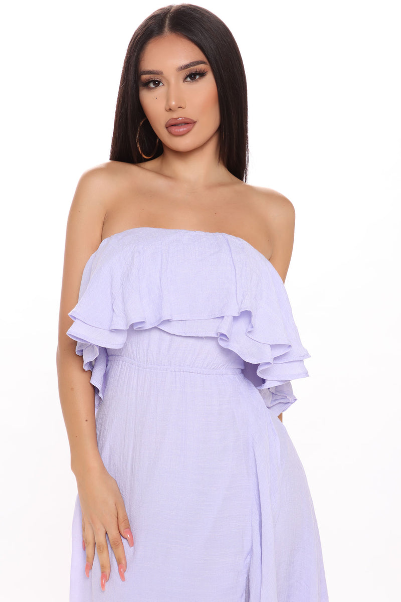 Solid Standout Ruffle Maxi Dress - Lavender | Fashion Nova, Dresses ...