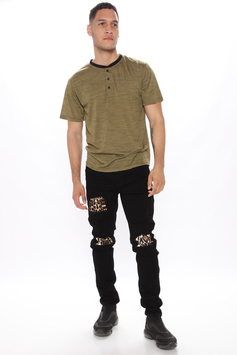 Dustin Short Sleeve Henley - Olive | Fashion Nova, Mens Tees & Tanks ...