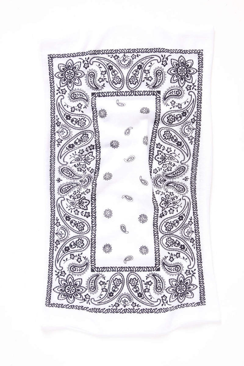 Bandana Sleeve Face Mask - White | Fashion Nova, Facemasks | Fashion Nova