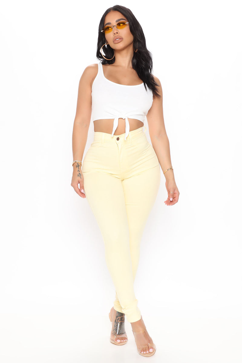 Classic High Waist Skinny Jeans - Yellow | Fashion Nova, Jeans ...