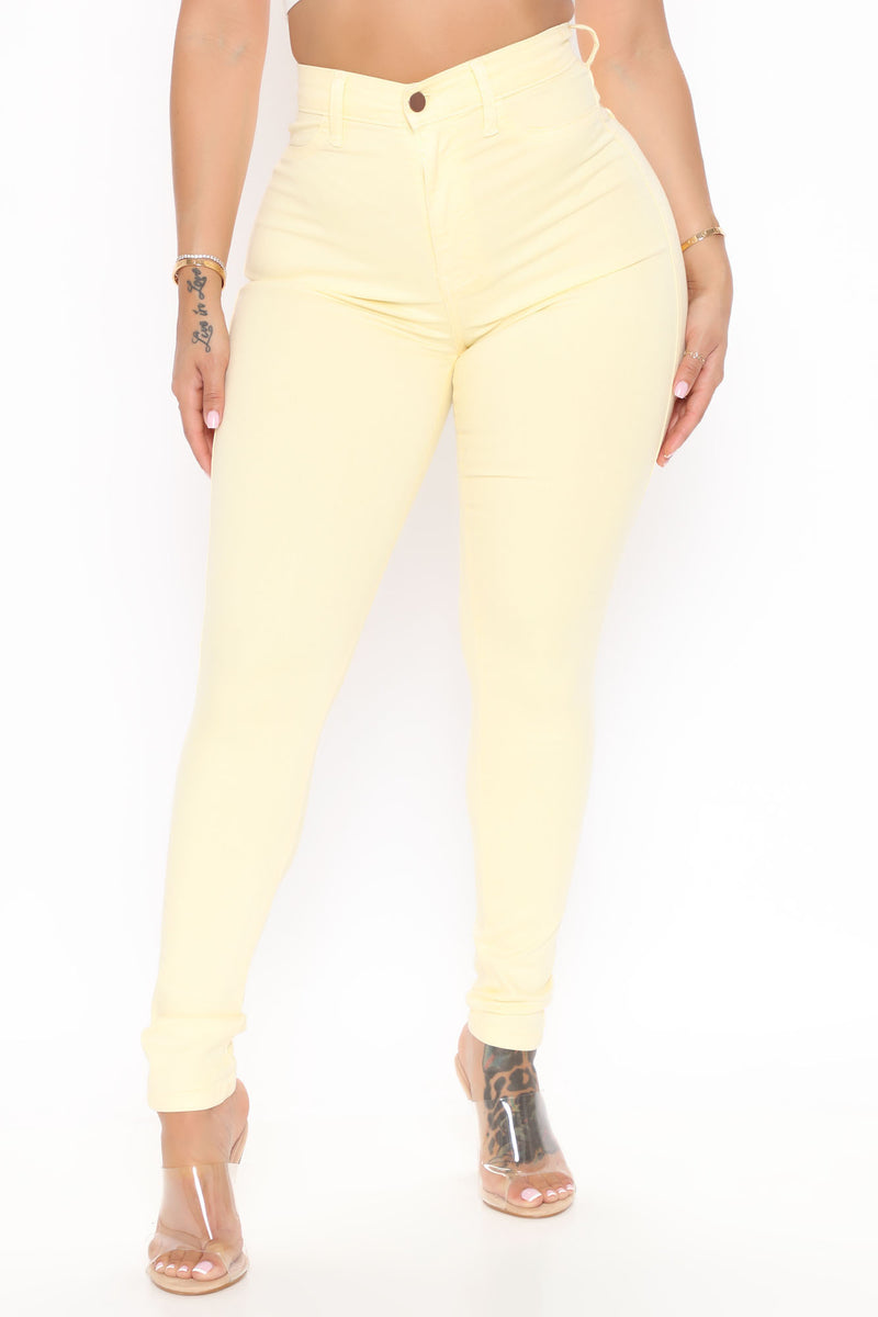 Classic High Waist Skinny Jeans - Yellow | Fashion Nova, Jeans ...