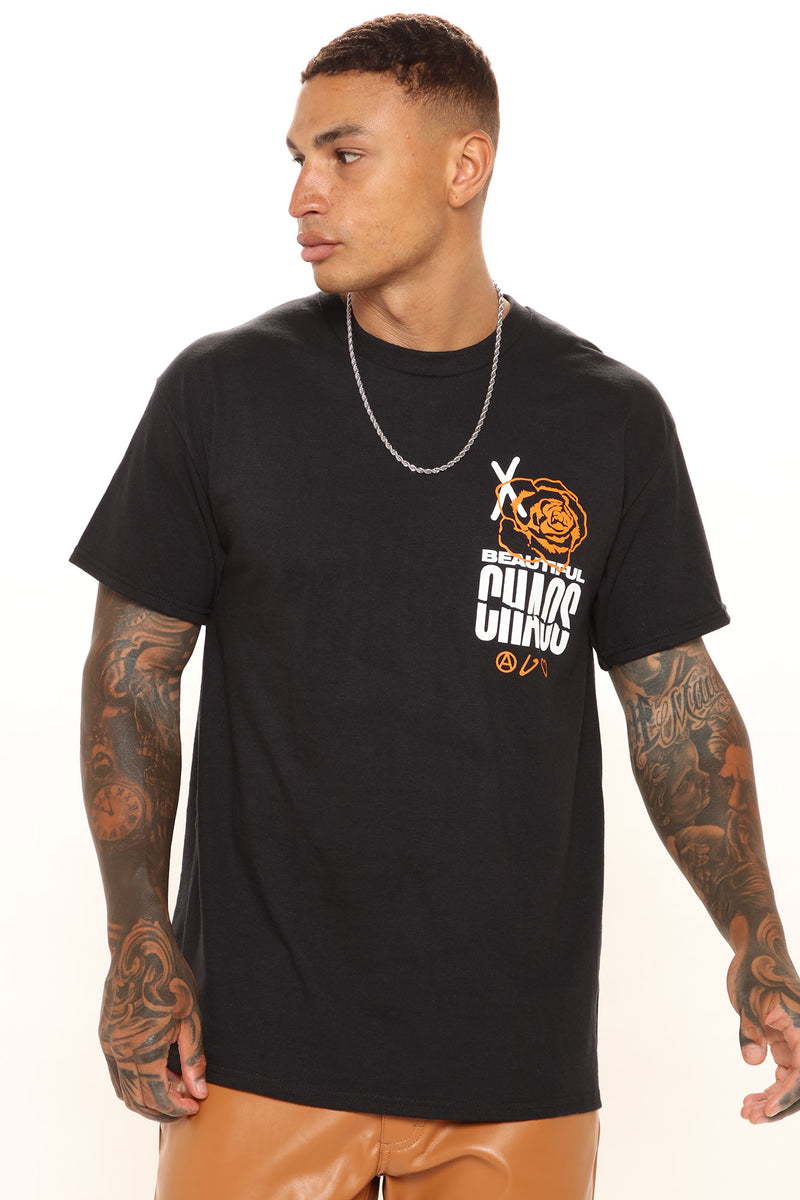 Beautiful Chaos Short Sleeve Tee - Black | Fashion Nova, Mens Graphic ...