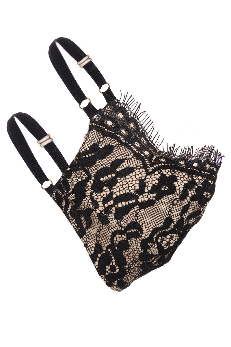 Lace Face Mask - Black | Fashion Nova, Facemasks | Fashion Nova