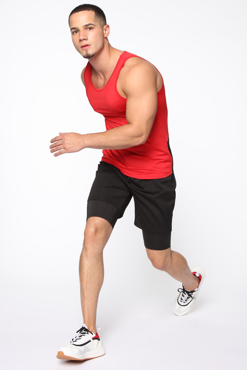 Pumped Up Tank - Red/Black | Fashion Nova, Mens Tees & Tanks | Fashion Nova
