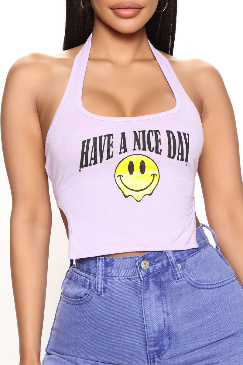 Have A Nice Day Halter Top - Lavender | Fashion Nova, Screens Tops and ...