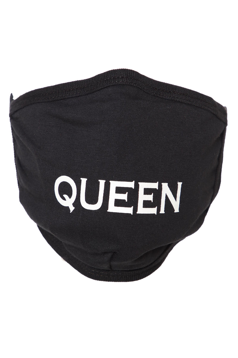 Queen Face Mask - Black | Fashion Nova, Facemasks | Fashion Nova
