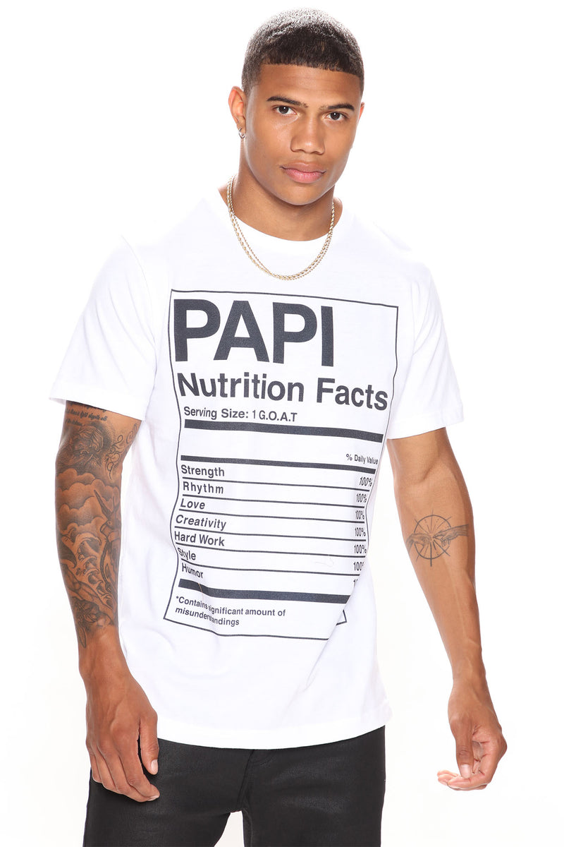 Papi Short Sleeve Tee - White | Fashion Nova, Mens Graphic Tees ...