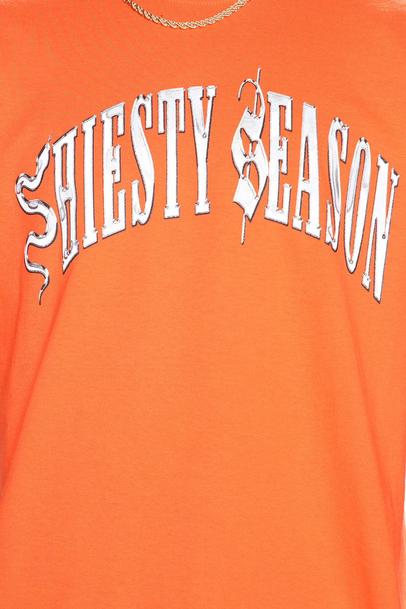 Pooh Shiesty Shiesty Season Short Sleeve Tee - Orange | Fashion Nova ...