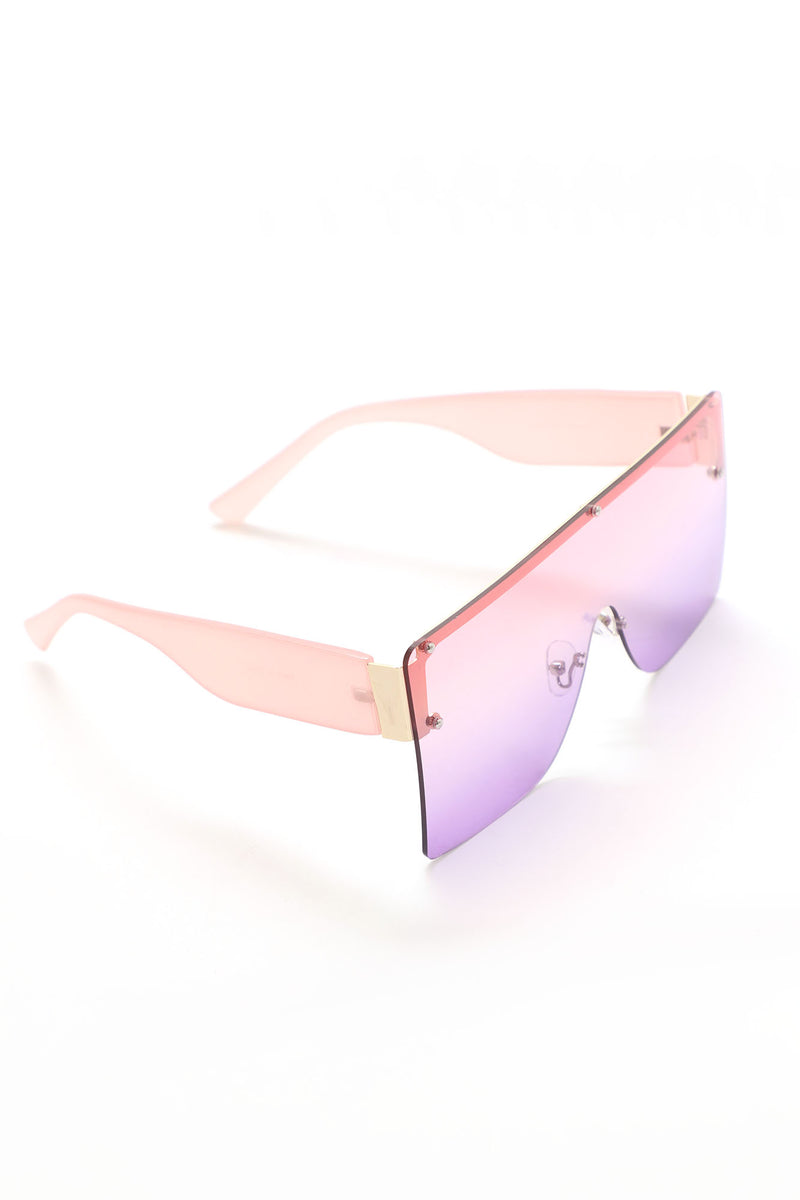 Meet Me In Malibu Sunglasses - Pink/combo | Fashion Nova, Sunglasses ...
