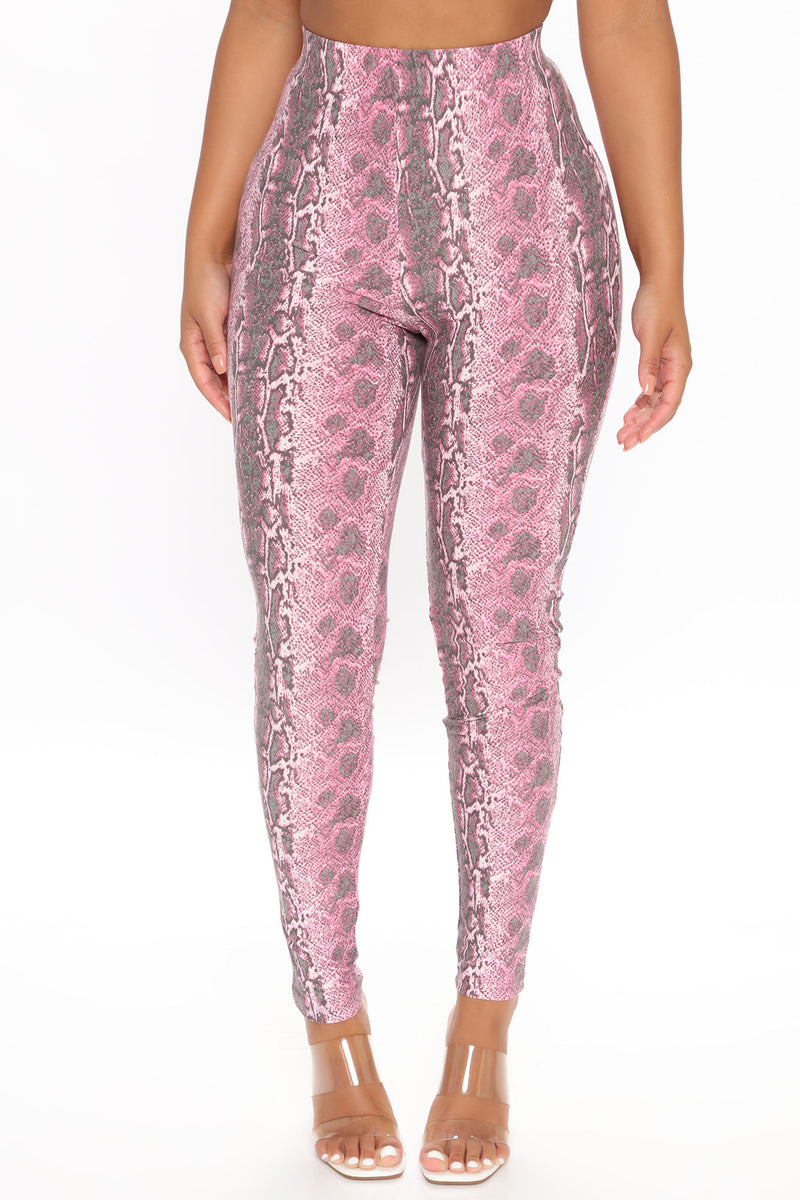 Python Print Legging - Pink/combo | Fashion Nova, Leggings | Fashion Nova