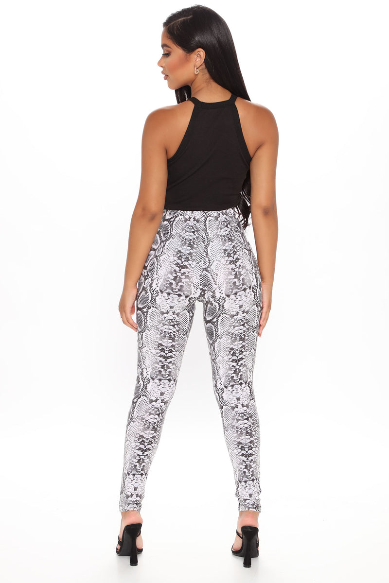 Python Print Legging - Black/White | Fashion Nova, Leggings | Fashion Nova