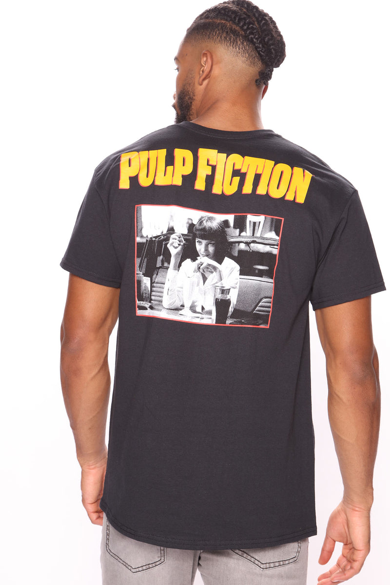 Pulp Fiction Movie Poster Short Sleeve Tee - Black | Fashion Nova, Mens ...