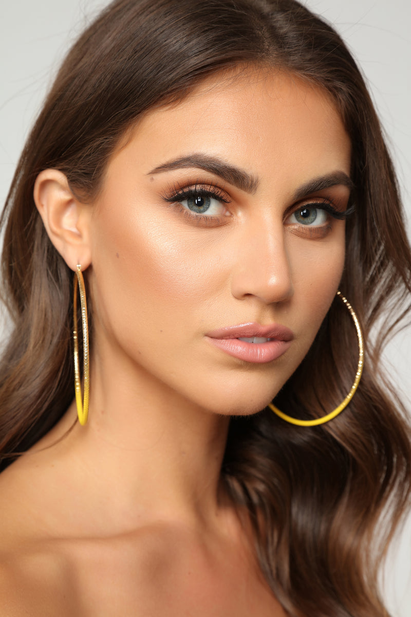 Dipped Down Low Hoops - Yellow | Fashion Nova, Jewelry | Fashion Nova