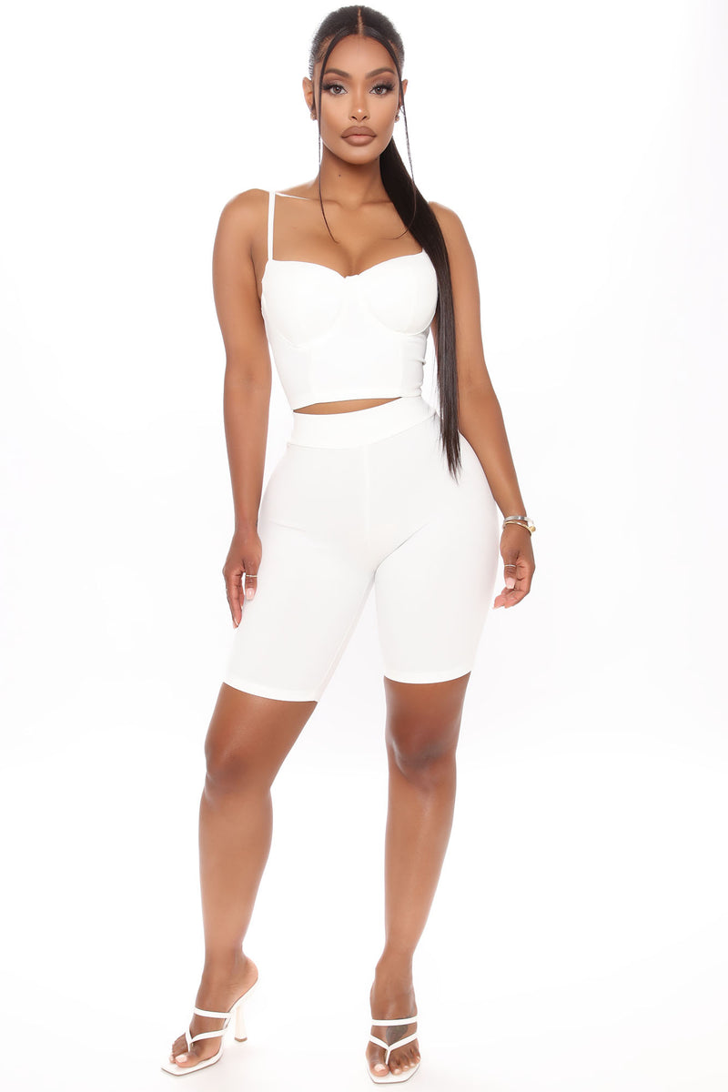 Testing It Out Short Set - White | Fashion Nova, Matching Sets ...