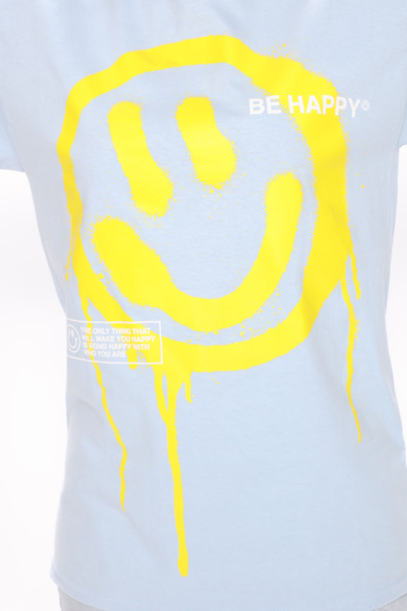Be Nice Smiley Face Tee - Blue | Fashion Nova, Screens Tops and Bottoms ...