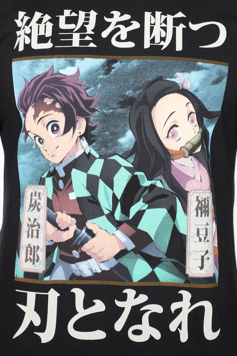 Demon Slayer Crew Short Sleeve Tee - Black | Fashion Nova, Mens Graphic ...