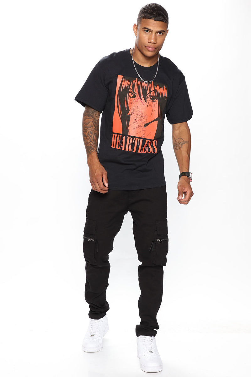 Heartless Anime Short Sleeve Tee - Black | Fashion Nova, Mens Graphic ...